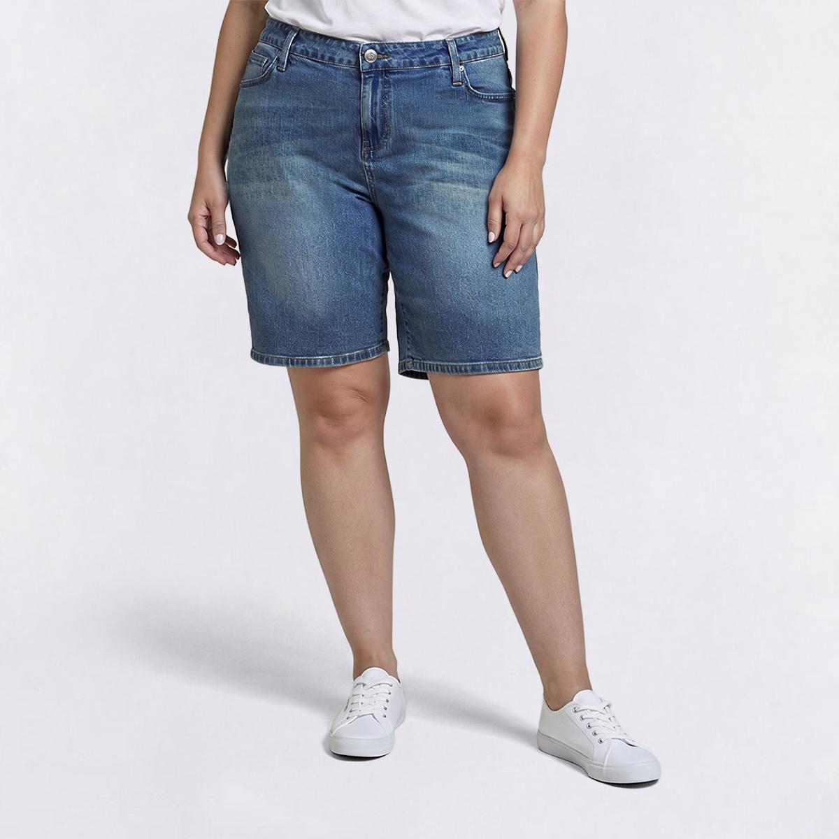 Click here for Juniors Plus YMI(R) Relax Fit Jorts prices